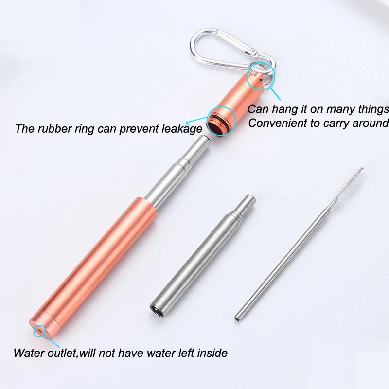 Retractable Straw - Portable & Eco-Friendly Stainless Steel