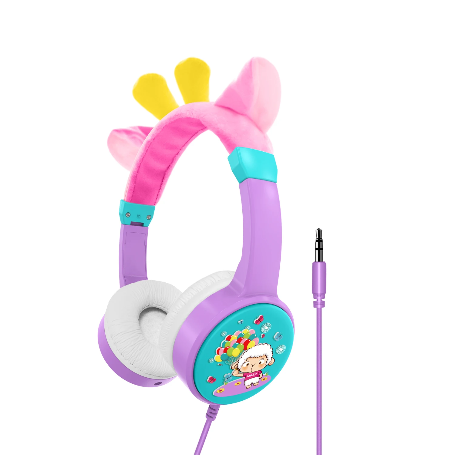 Factory Rohs Fuzzy Funny Animal Ear Headband Headphone Headsets For ...