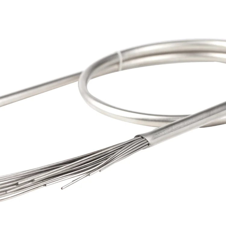 Metal Sheathed Steel Thermocouple K Type Mi Cable Ss Tube - Buy ...