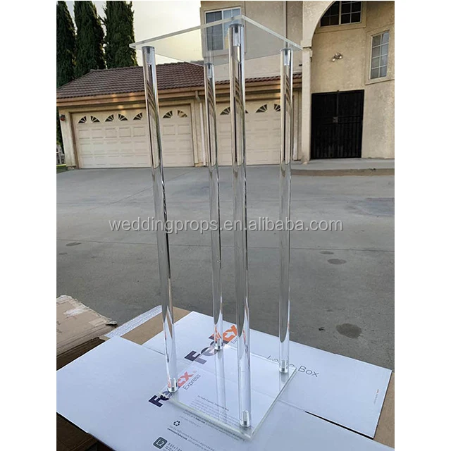 High Quality Transparent Clear Acrylic Flower Stand Wedding Table ...
