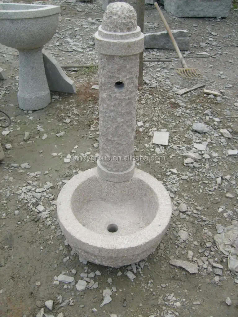 Decorative Water Fountains - Garden Natural Stone Wash Basin