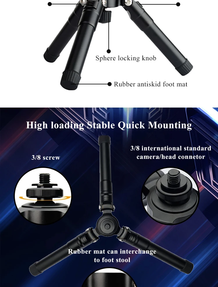 China Supply Light Weight 366g Loading 12kg Aluminum Mini Table Base ...