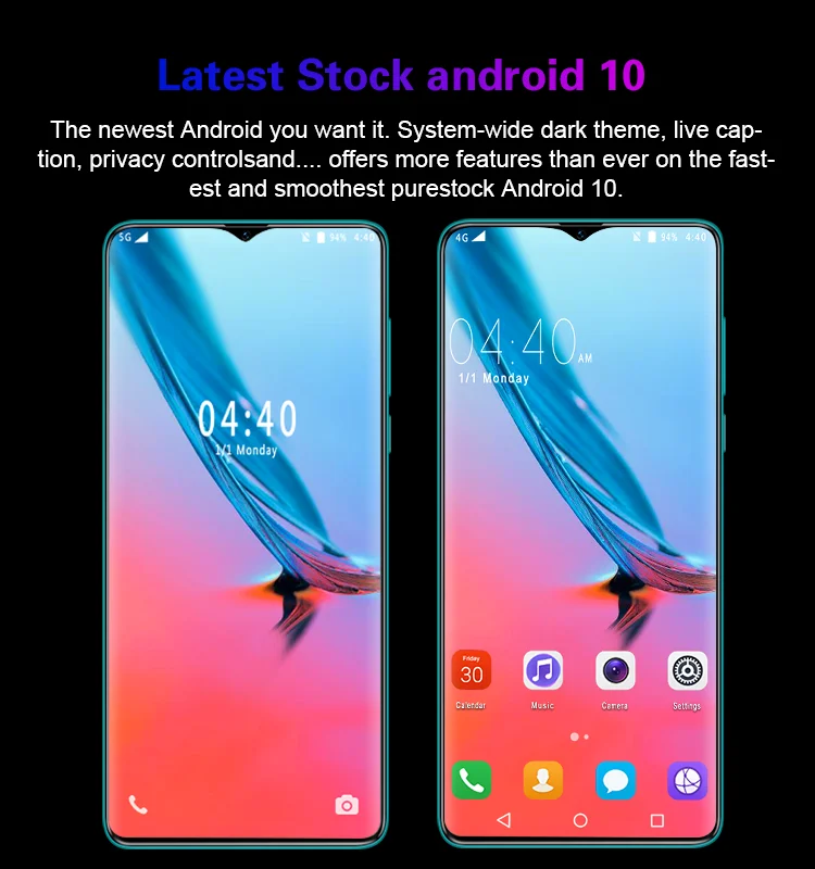 New 4g Android Smartphone 6.7inch Global Delivery Hd Droplet Screen 8gb ...