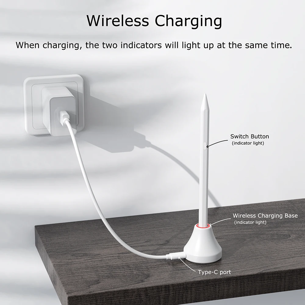 High Technology Wireless Charging Active Stylus Pen With Charging Case ...