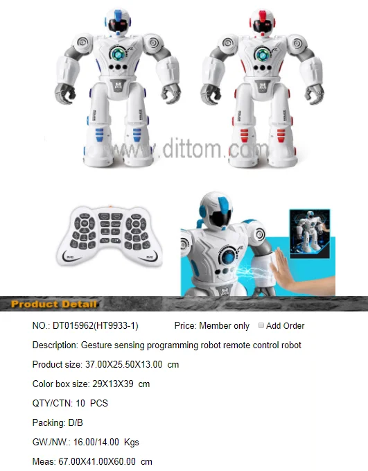 Gesture Sensing Programming Robot - Smart Demo Police Man