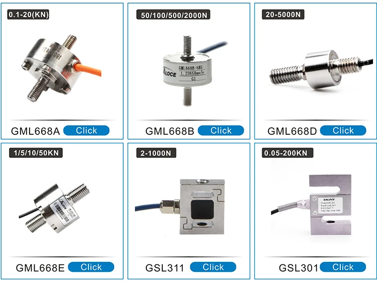 GML668B in-Line Threaded Force Sensor Load Cell - Precision