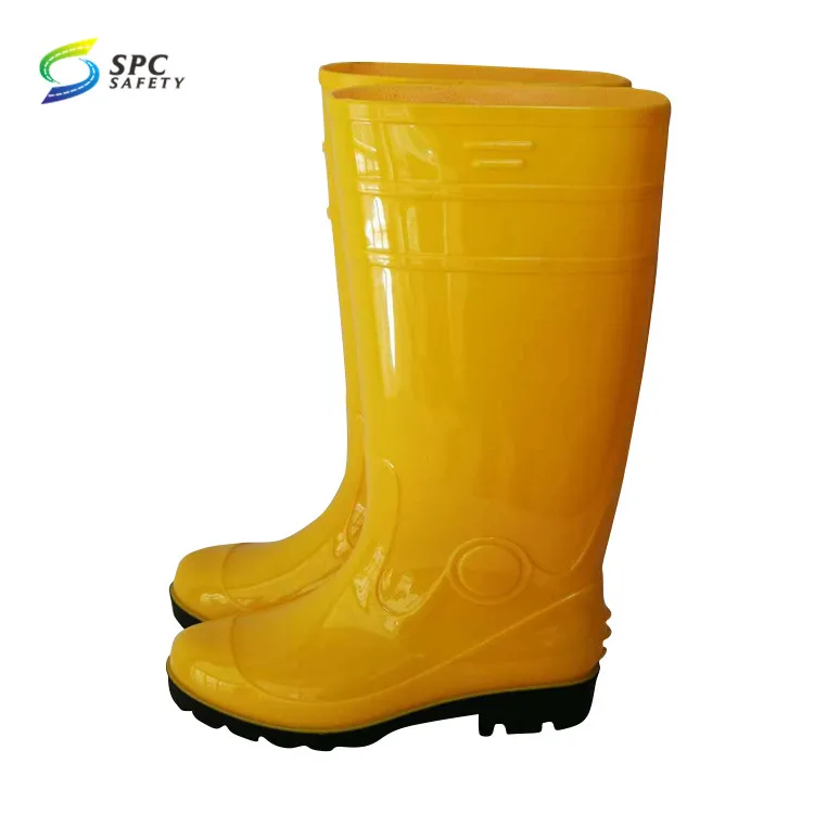 Cheap Pvc Rubber Anti Acid Chemical Resistant Water Proof Farmer Yellow ...