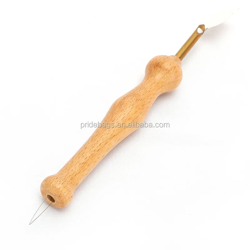 Magic Embroidery Pen Punch Needle Felting Threader Set Wood Handle Rug ...