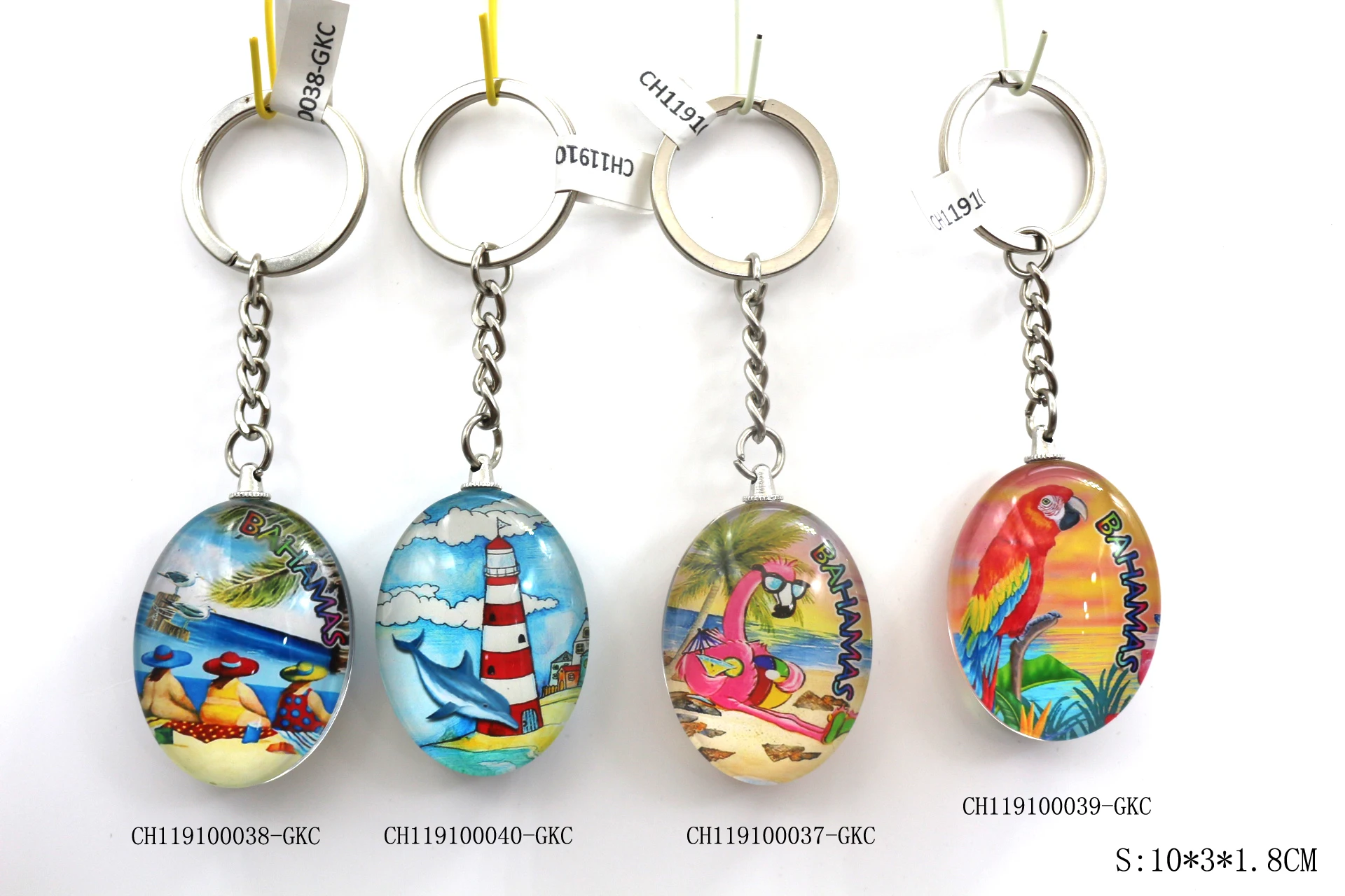 Custom Shaped Glass Dubai Tourist Souvenir Keychain Cool Keychains ...
