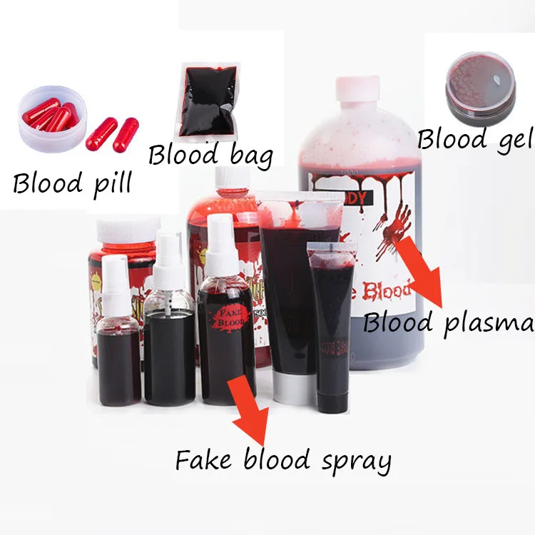 Vampire Fake Blood Pill Capsules False Bloody - Buy Halloween Blood ...