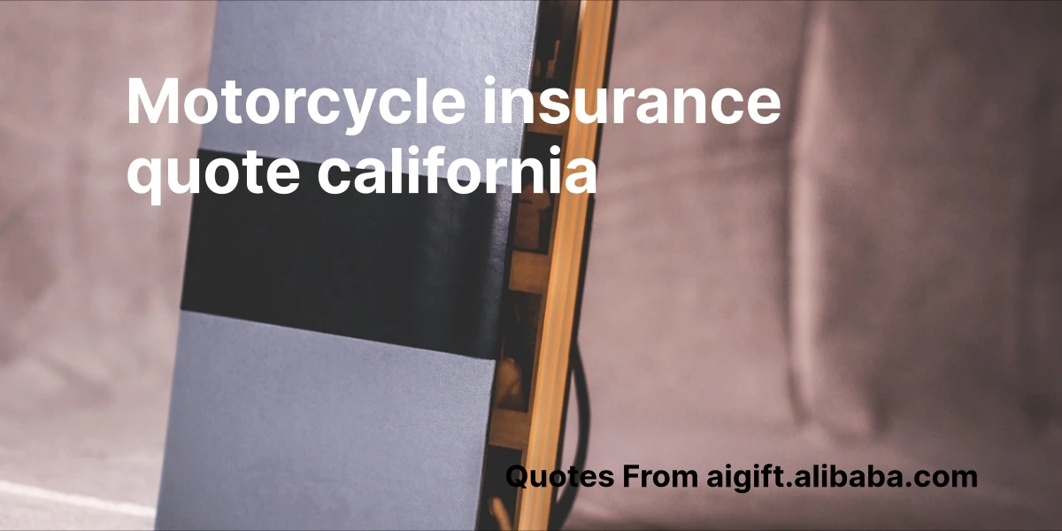 100+ Motorcycle Insurance Quotes in California | Best Rates & Tips