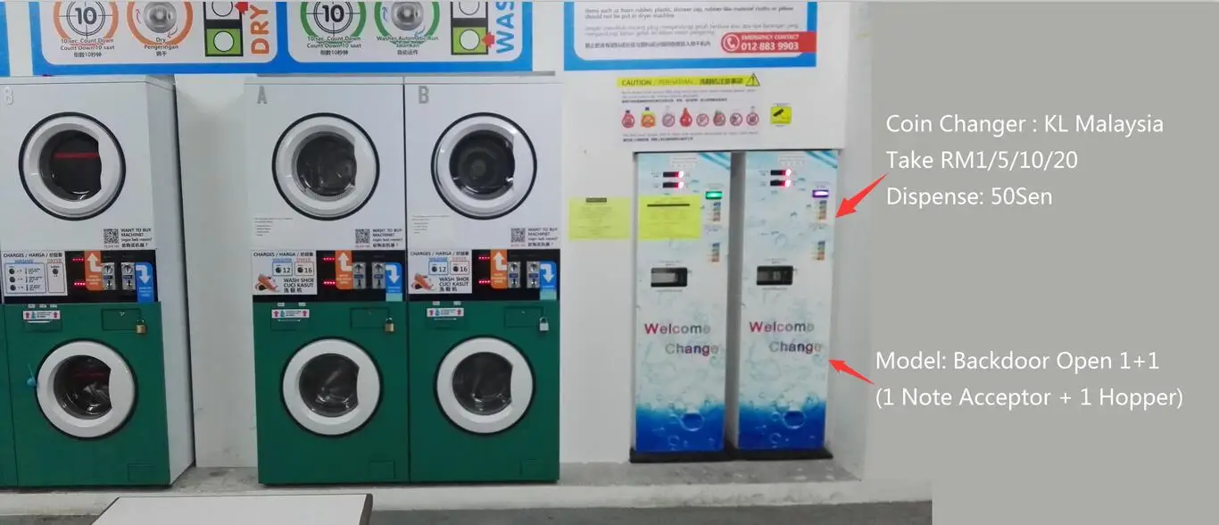 Dobi Laundromat Coin Changer Efficient Token/Coin Pusher for Easy Game ...