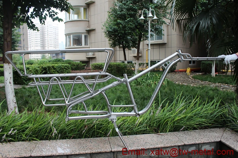 Ti Cargo Bike Frame with Couplers - Durable Titanium Fat Bike