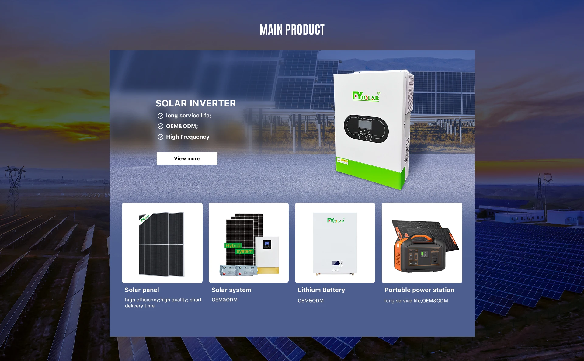 Jiaxing Feiya New Energy Co., Ltd. - Lithium Battery, Solar System