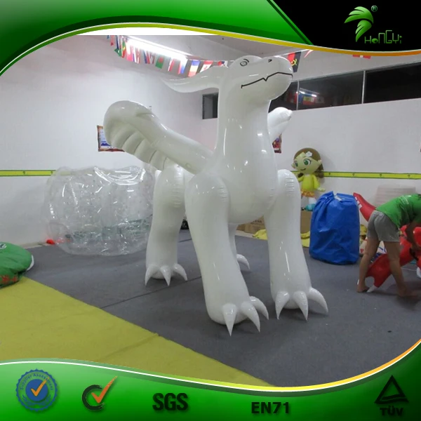 Customized Inflatable Flying Dragon Toy White Inflatable Zenith Dragon ...