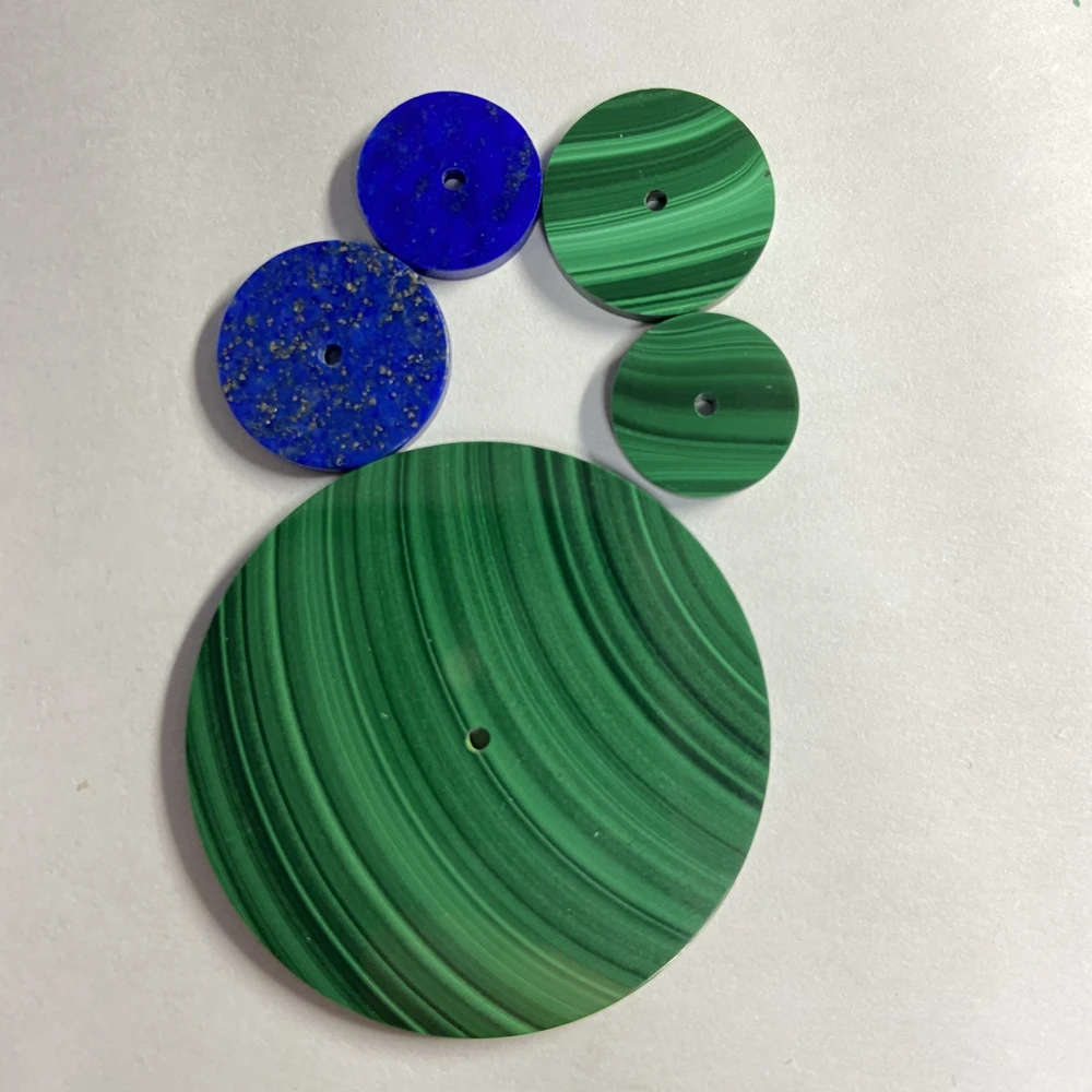 Hand Make Hight Quality Natural Malachite Circle Malachite Plate Disc ...