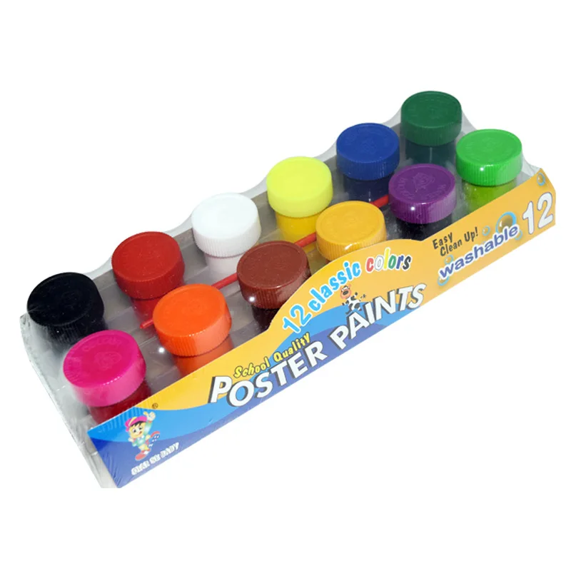 Washable Poster Paints, Artist Brush Included -Alibaba.com