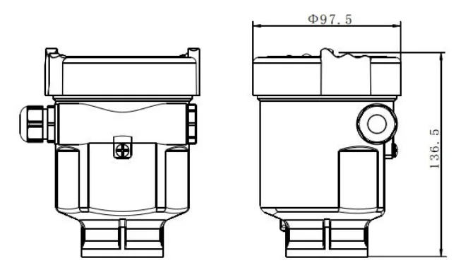 OEM Cement Silo 4-20ma Intelligent Radar Level Sensor