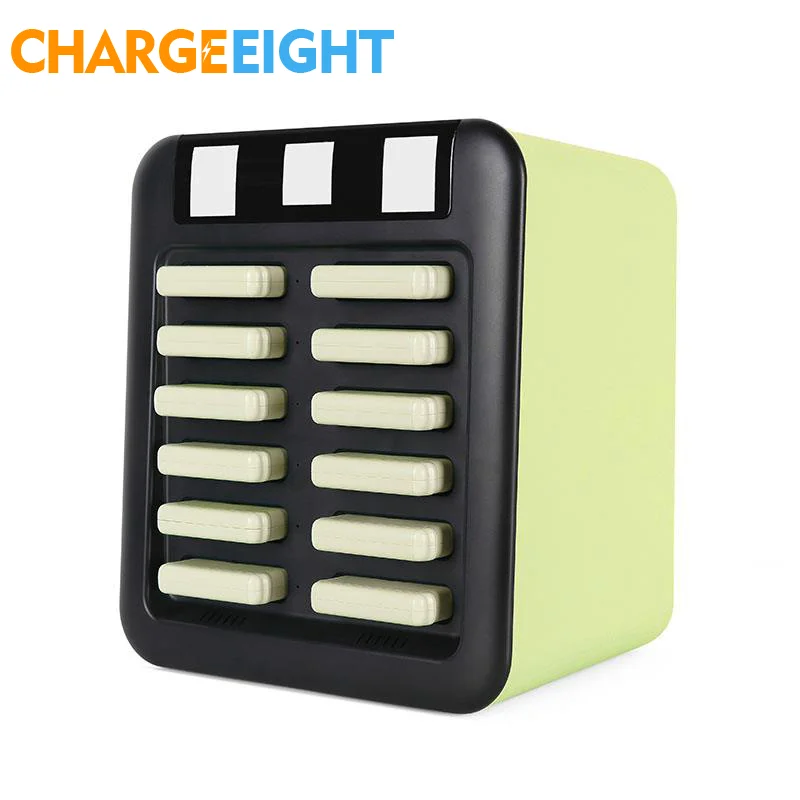 12 Slot Shared Power Bank Docking Station Hot Sale Power Bank Rental ...