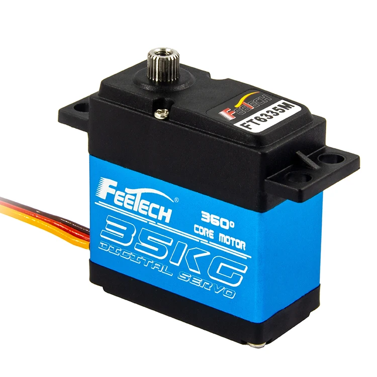 PWM 35kg Cm Multi Turn 0-360 Degree Controllable Servo FT6335M