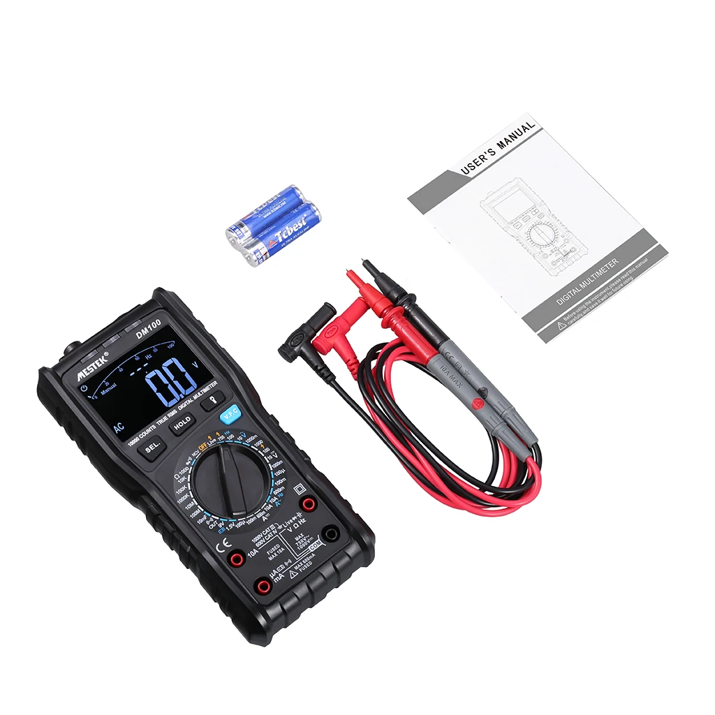 Mestek Dm100 Digital Multimeter Tester Capacitance Fast Speed Dc Dc ...