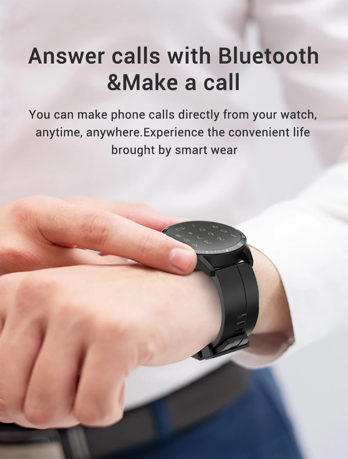 Business Style G20 Smartwatch Full Touch Bt Call Waterproof Activity ...