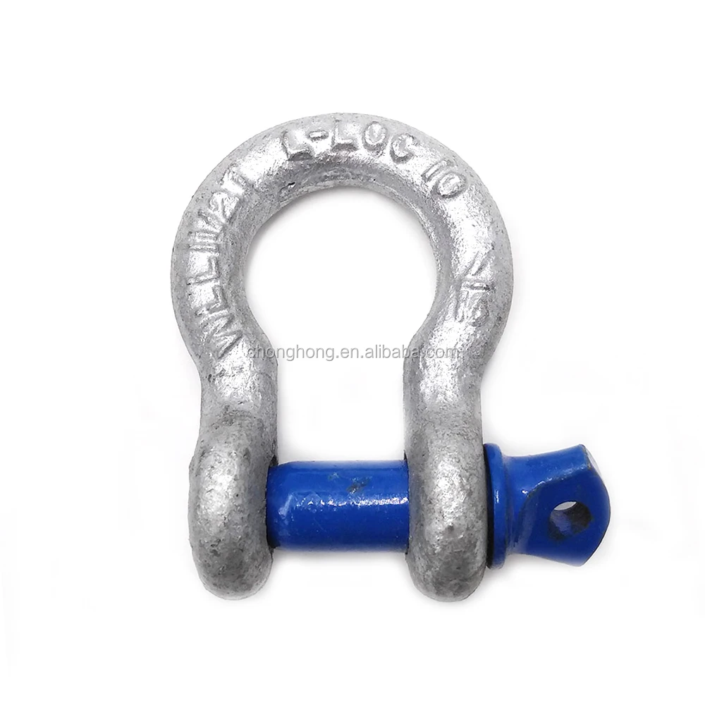 Galvanized Bow Shackle Us Type G209 Carbon Steel Material With ...