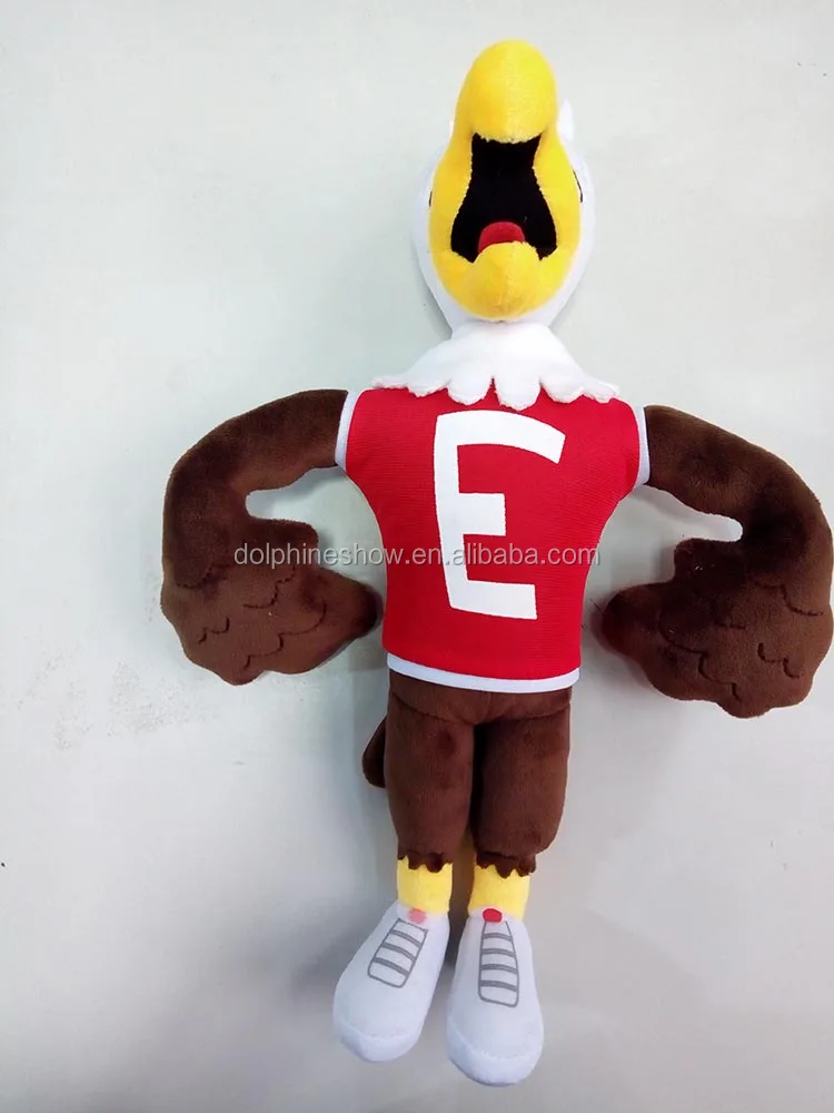 Customized Game Mascot Plush Hawk Toy Brand Logo Cute Stuffed Animal ...