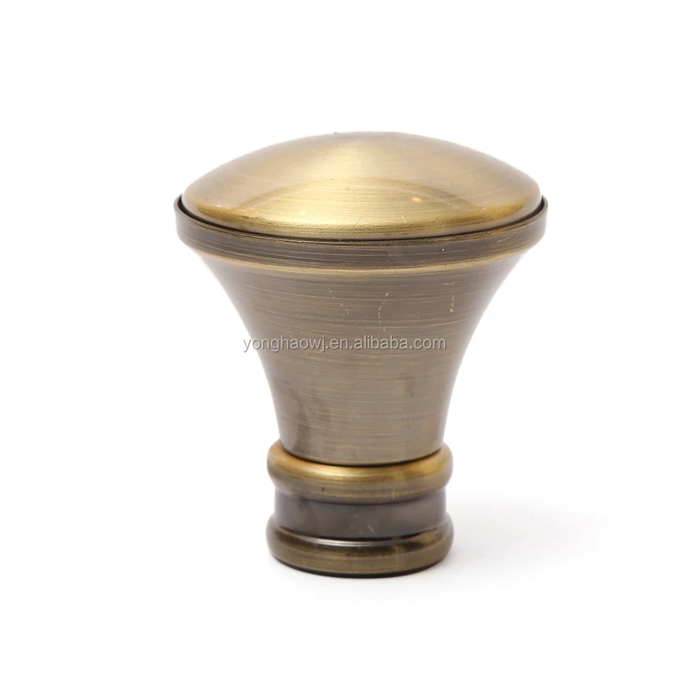 Simple Modern Decorative Curtain Rod Finials Curtain Pipe Terminal ...