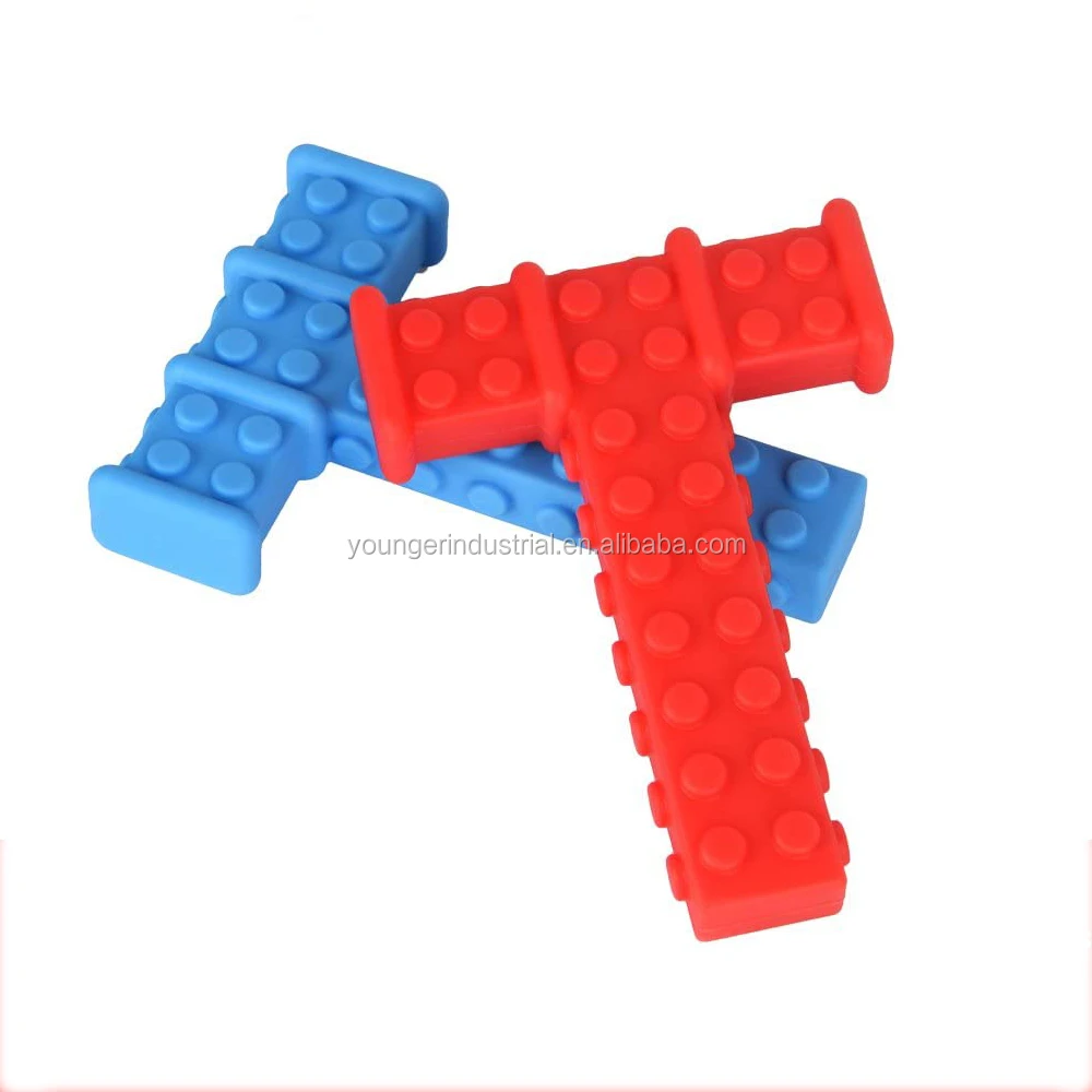 Big Sensory Chewy Brick For Kids Boys And Girls Teething Autism Biting ...