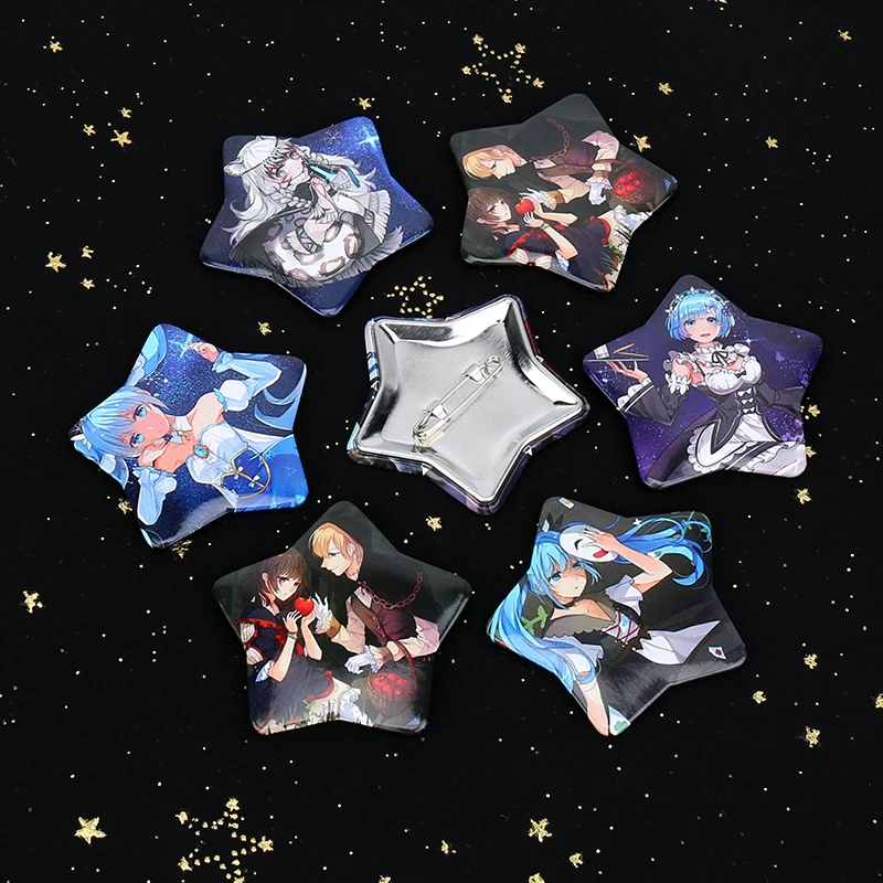 Logo Customized Vograce Cheap Oem Tinplate Badge Button,Cartoon Anime ...