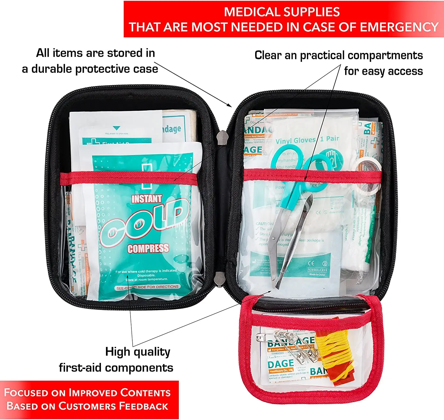 Nylon First Aid Bags For Home Outdoor Travel Camping Hiking,Empty ...