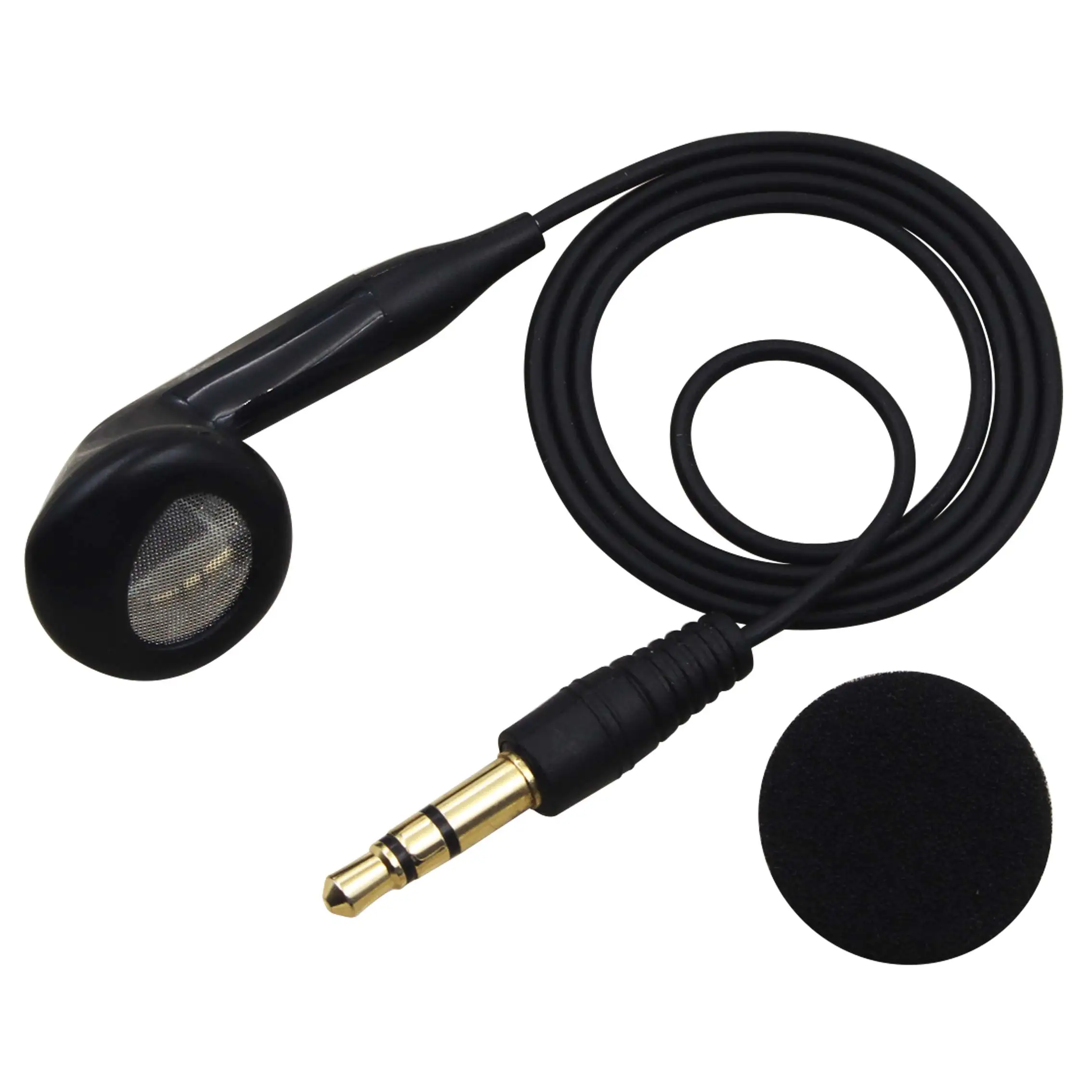 3.5mm Single Side Mono Earphone In Ear Earbud Headset Headphone With ...