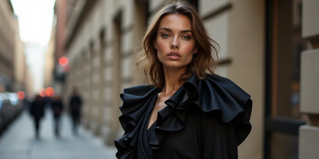 Black Ruffled Top – Stylish 2025 Trend on Alibaba.com