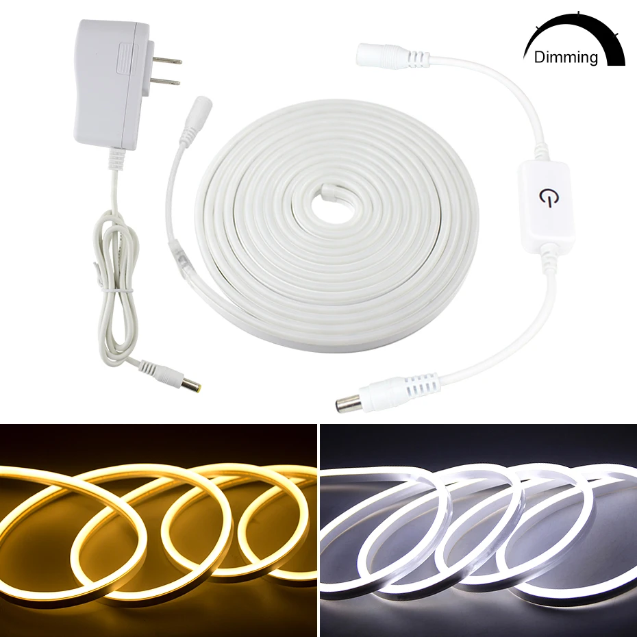 Waterproof Outdoor&Indoor LED Lighting Touch Dimmable LED Neon Flex 12V ...