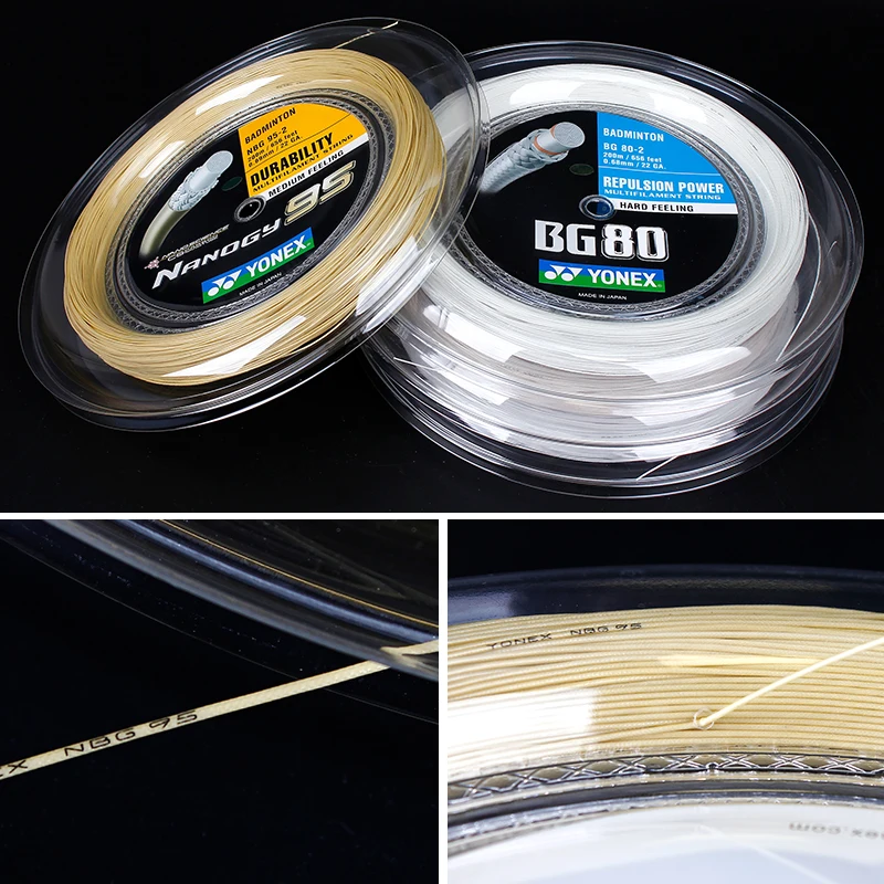 Yonex Badminton Racquet String - BG80 - Durable & Versatile