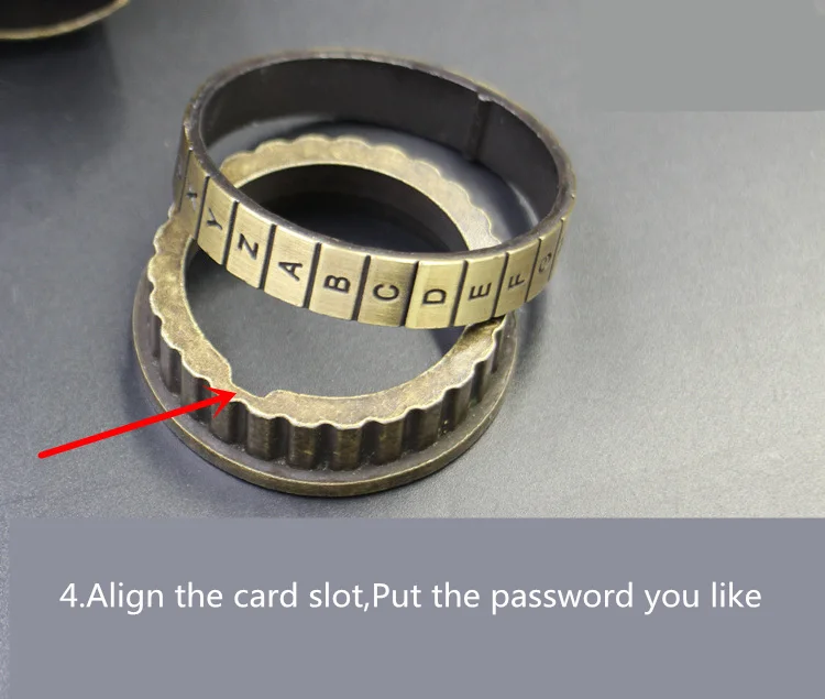 Leonardo Da Vinci Code Decoration Metal Cryptex Locks