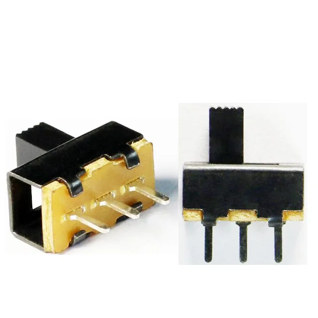 On-off 3 Pin Slide Switch 3a Ac Power Pcb Mounted Micro Switch Ss-12f17 ...