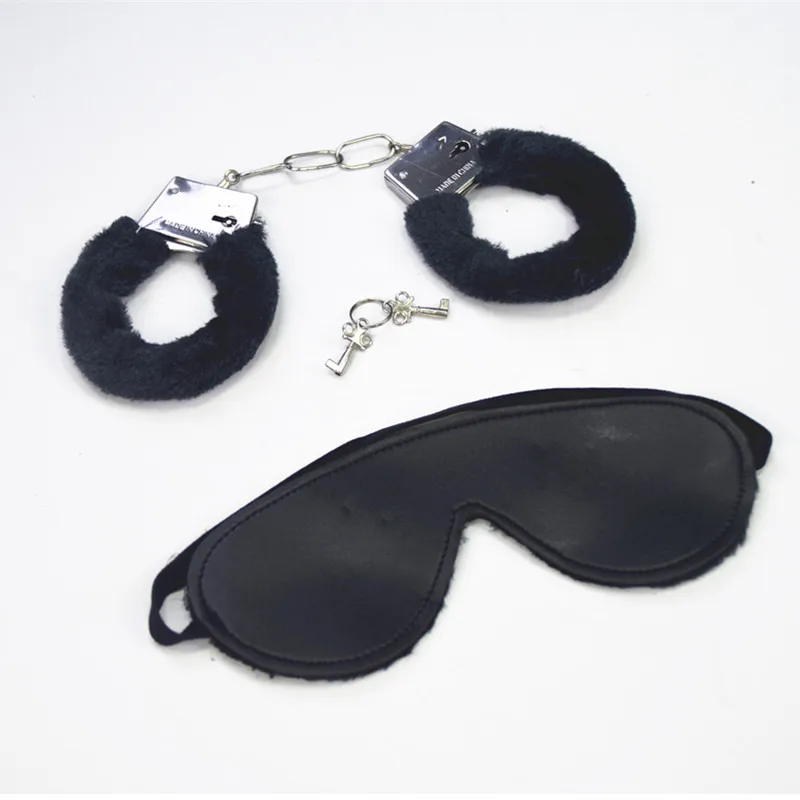 Sm Flirt Sexy Soft Furry Handcuffs Eye Mask Blindfold Game Costume ...