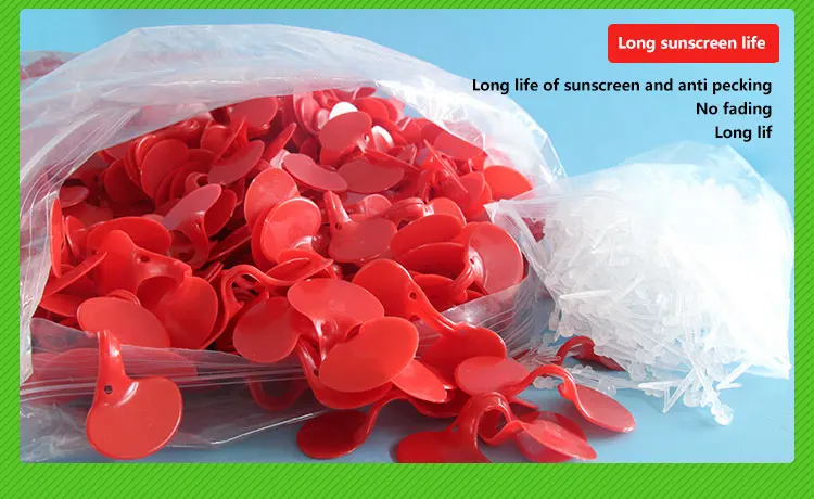 Anti Peck Poultry Product Chicken Eyes Protection Red Plastic Glasses ...