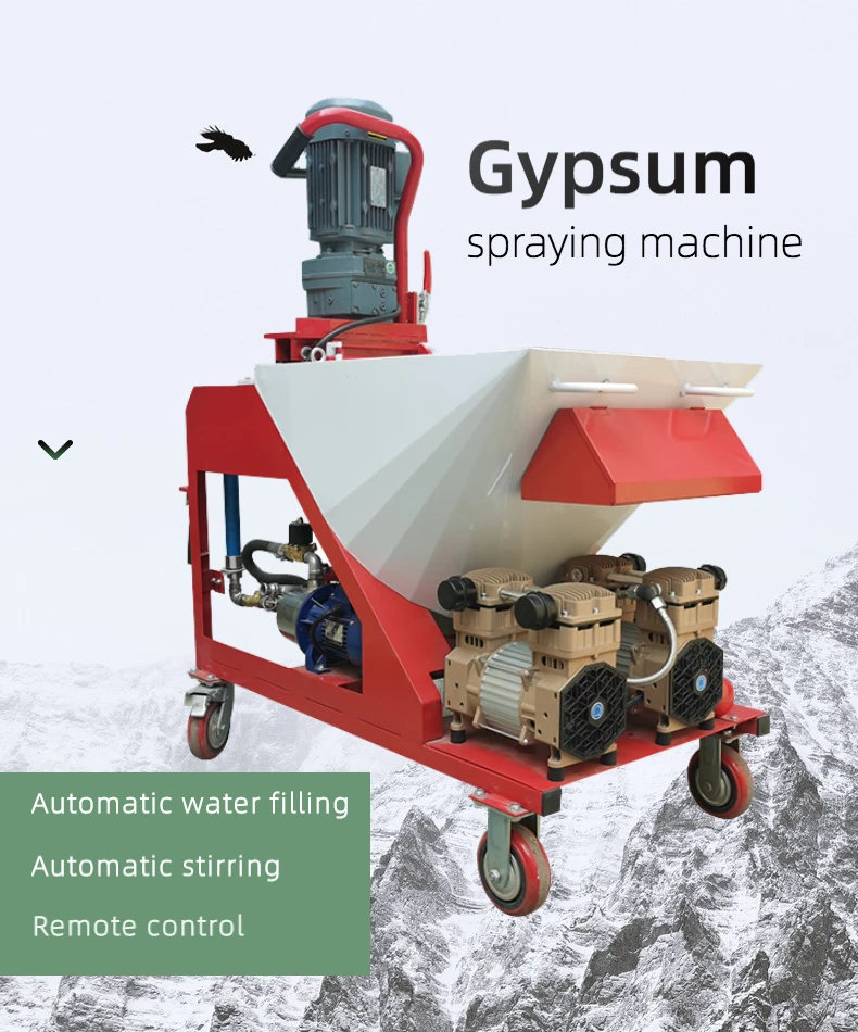 Dry Mixer Automatic Cement Mortar Spray Putty Gypsum Plaster Spraying ...