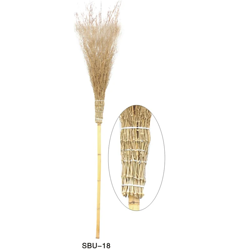 Bamboo Broom Stick - Vassoura De Bambu for Outdoor Gardens