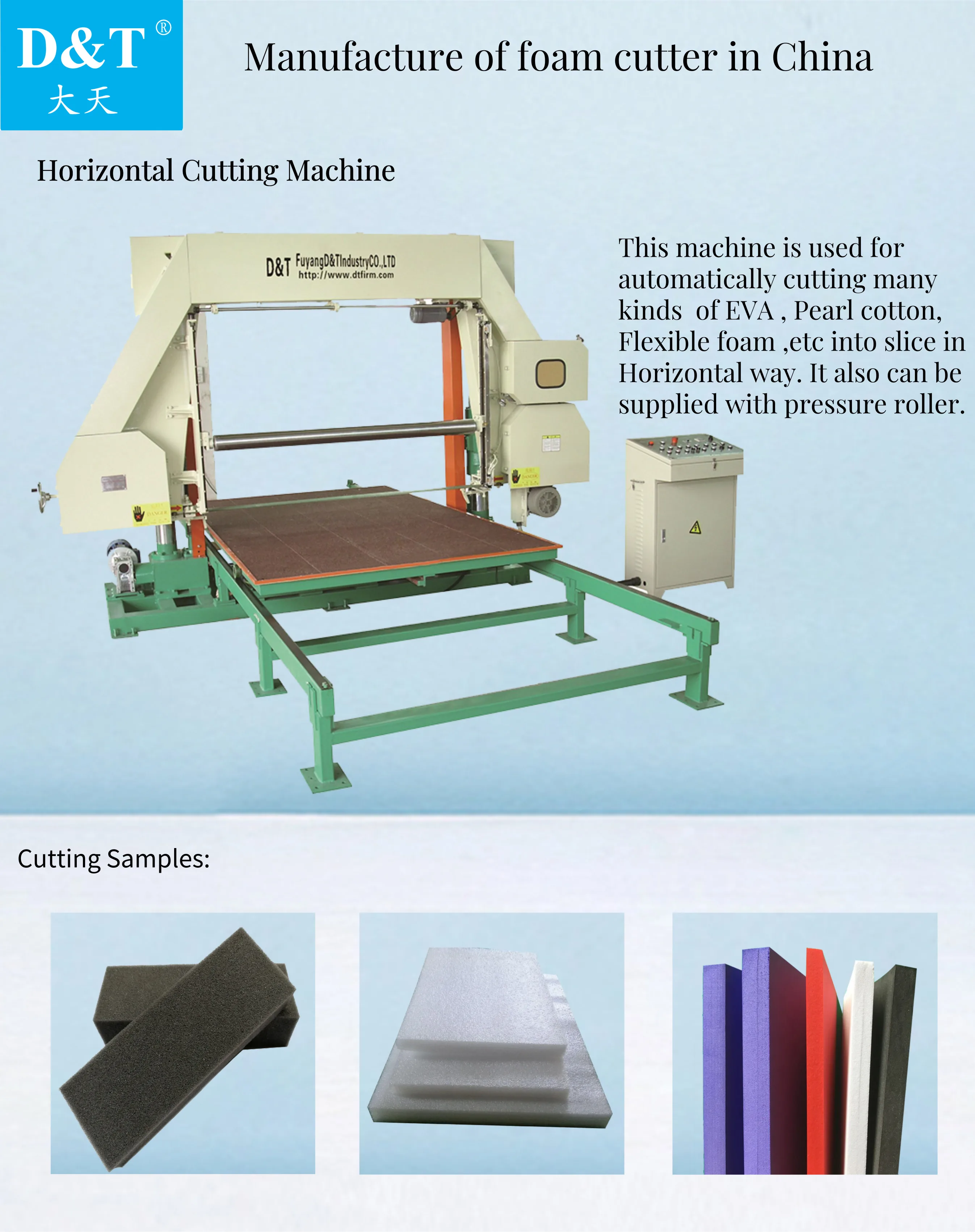 2023 EVA Foam Cutter Machine - Efficient Horizontal Cutting