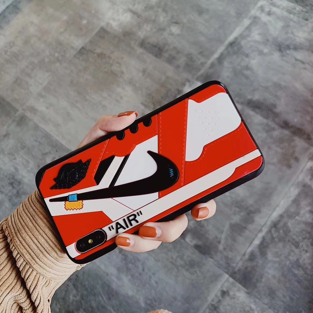 For Iphone 11 Pro Max 6 7 8 Plus X Xs Xr Max Silicone 3d Air Jordan Aj1 ...