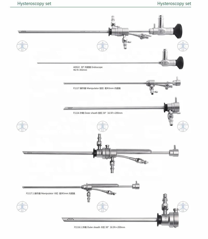 Gynecology Instrument Set Hysteroscope 2.9mm Hysteroscopy Set - Buy ...