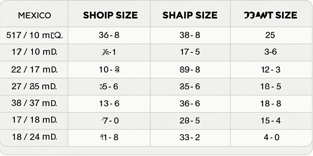 Shoe Sizes In Mexico – Easy Conversion Guide 2025 on Alibaba.com