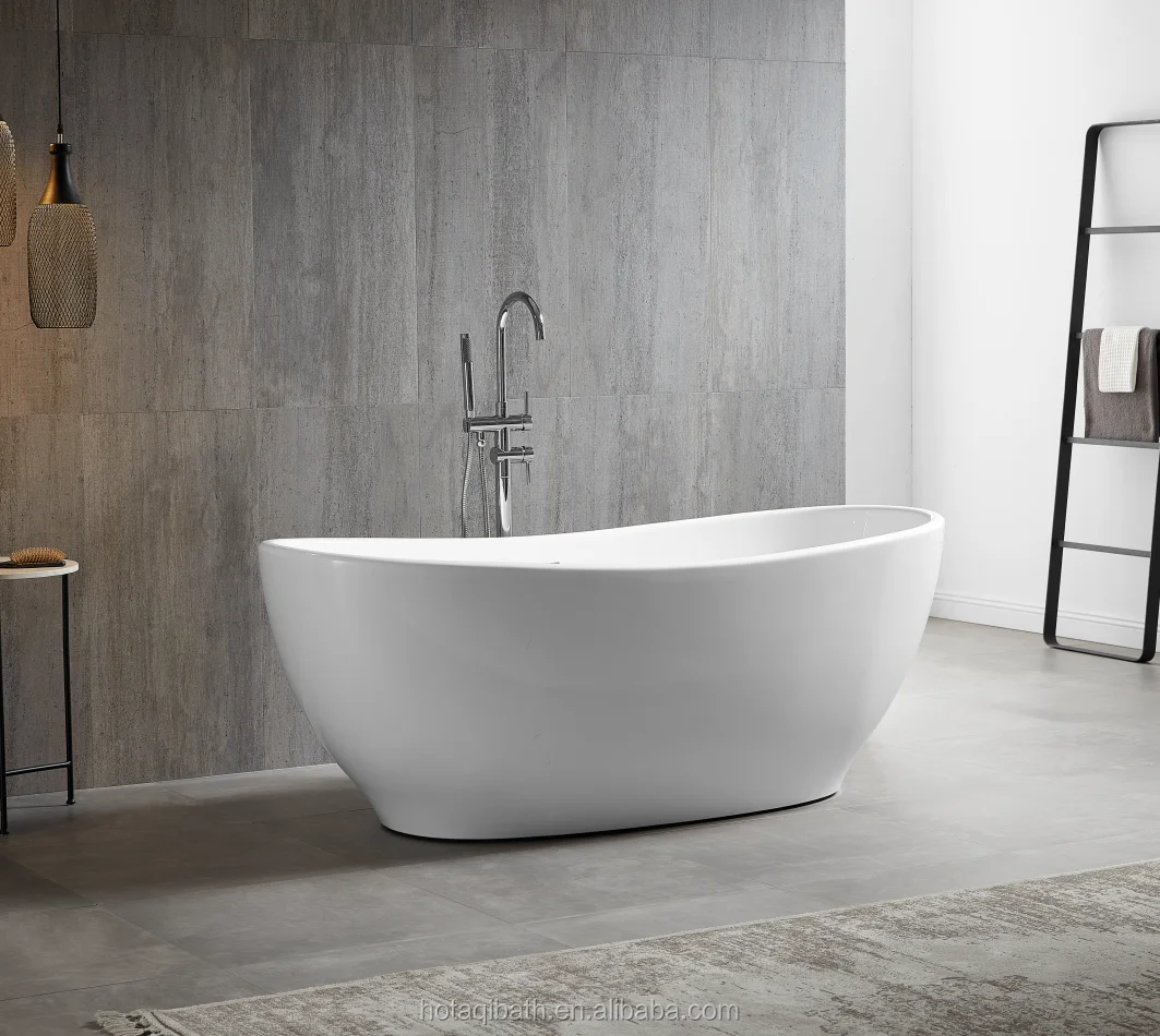 Simple Acrylic Freestanding Bathtub Moon Shape Tubs Ce Cupc Approved ...