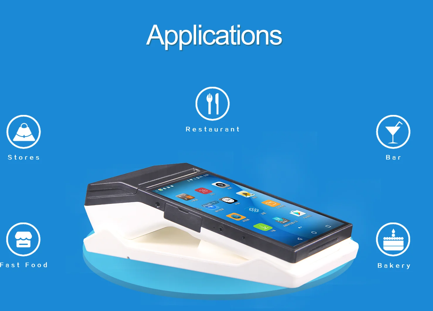 Restaurant Food Ordering Portable Smart Android Handheld Pos Terminal ...