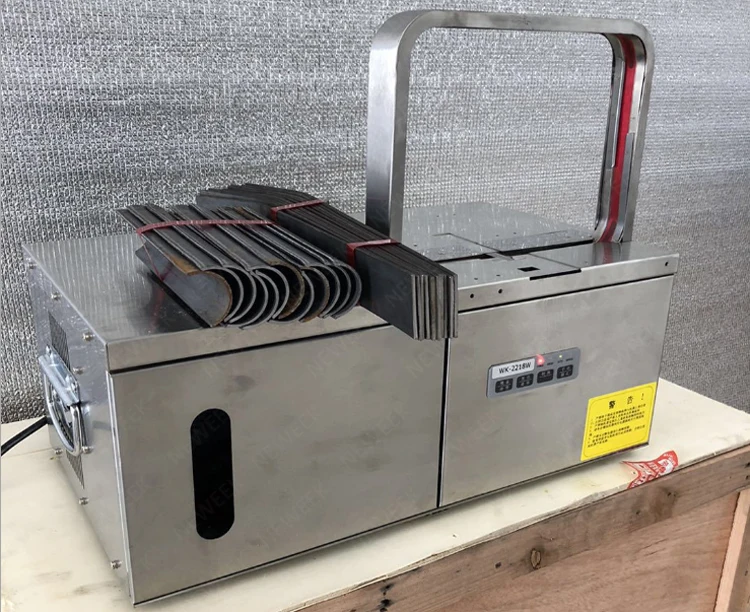 Neweek Vegetable Tape Bundling Machine Semi-automatic Strapping Machine ...
