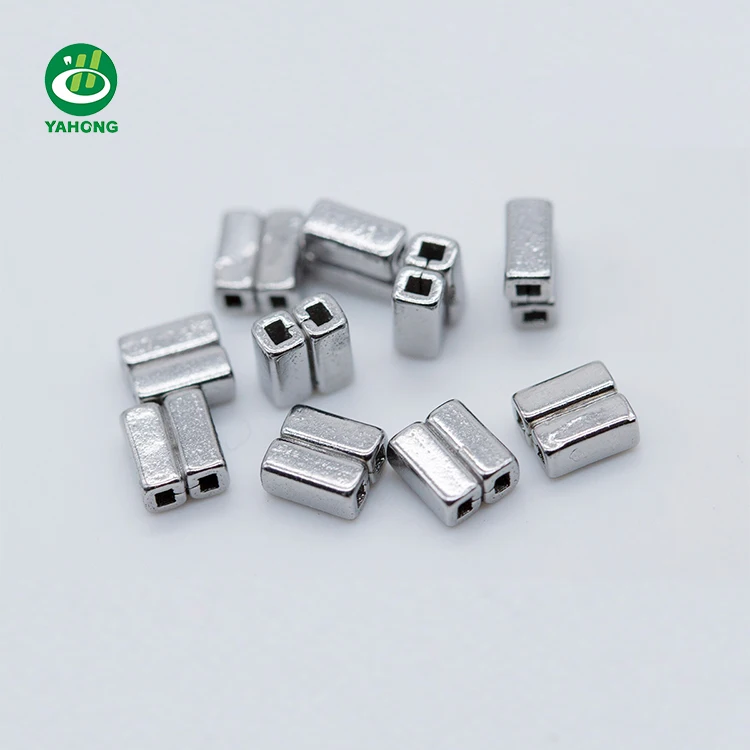 Dental Crimpable Double Tubes Ortho Stops Metal Bracket Orthodontic ...